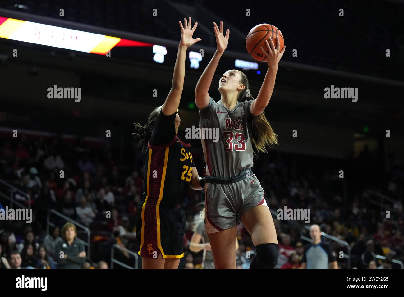 Los Angeles, United States. 26th Jan, 2024. Washington State Cougars ...