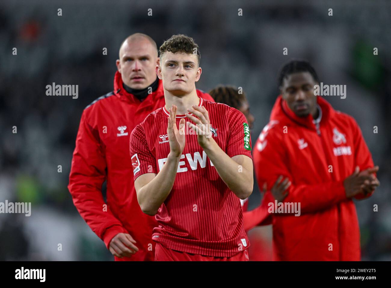27.01.2024, Fussball, Bundesliga, 19. Spieltag Saison 2023/2024, VfL Wolfsburg - 1. FC Köln ...