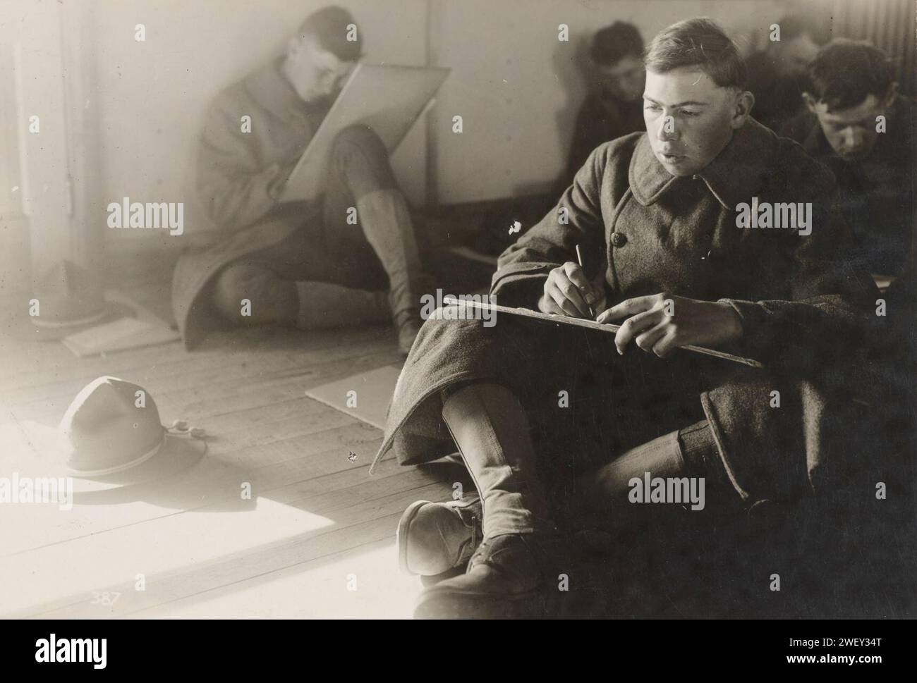 American soldiers taking a predecessor of the Army Alpha - November ...