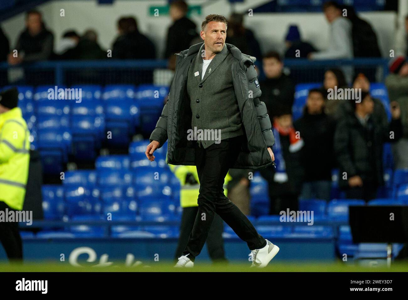 Luton Town manager Rob Edwards at full time during the FA Cup Fourth ...