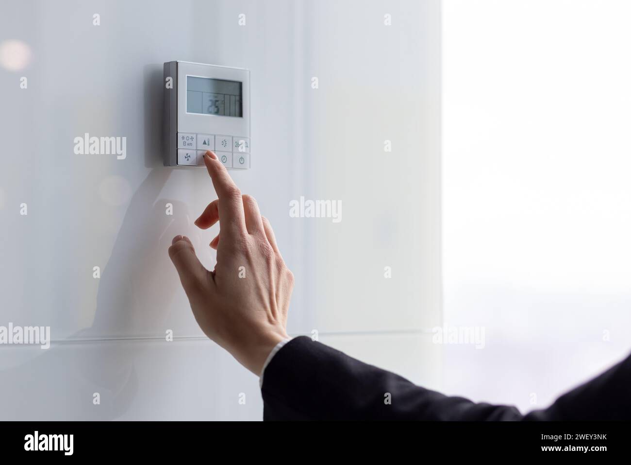 The air conditioning and heating control panel for the apartment and ...