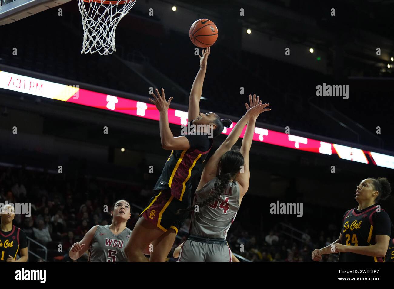 Los Angeles, United States. 26th Jan, 2024. Southern California Trojans ...