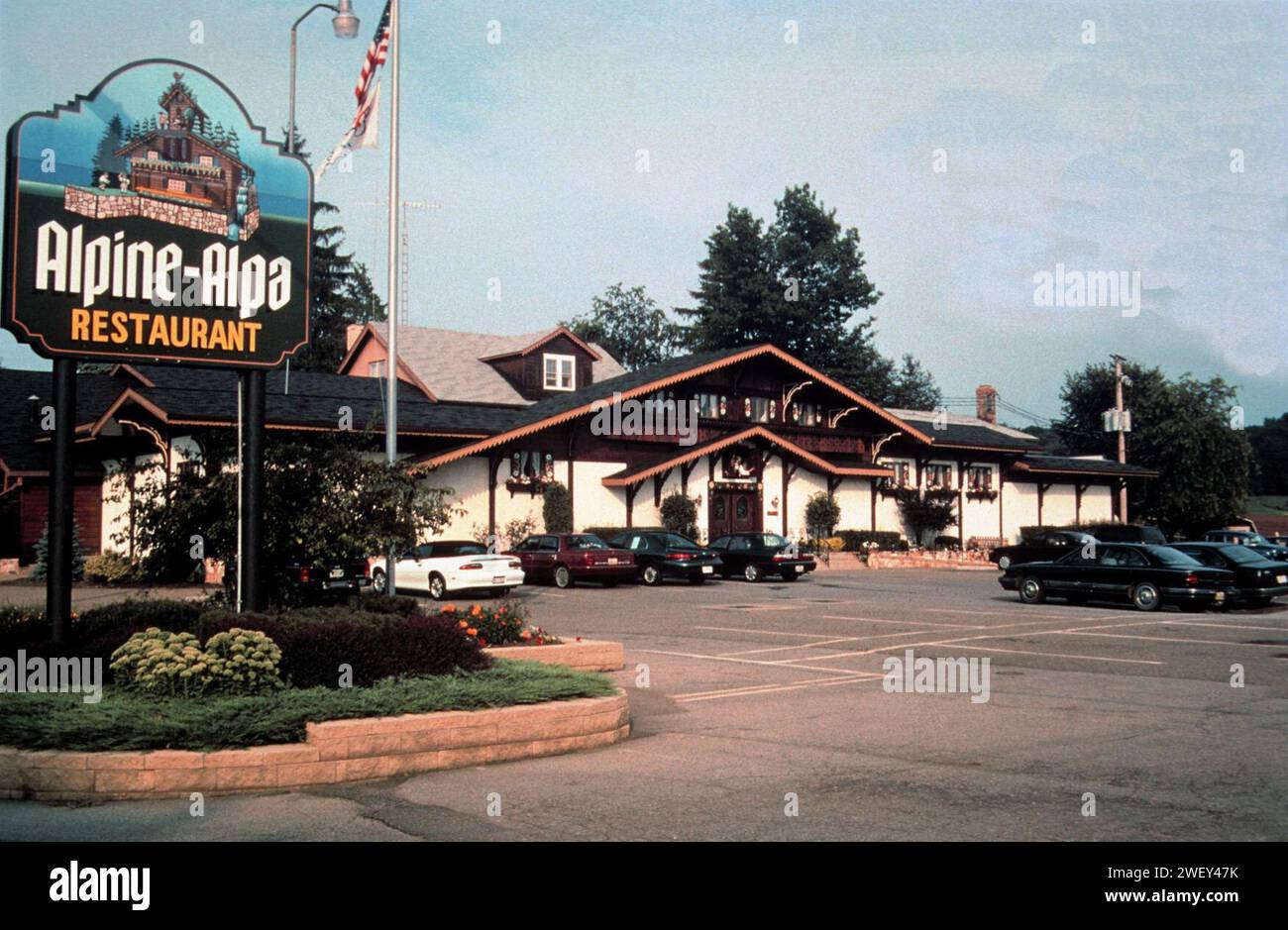 Amish Country Byway - Alpine-Alpa Restaurant Stock Photo - Alamy