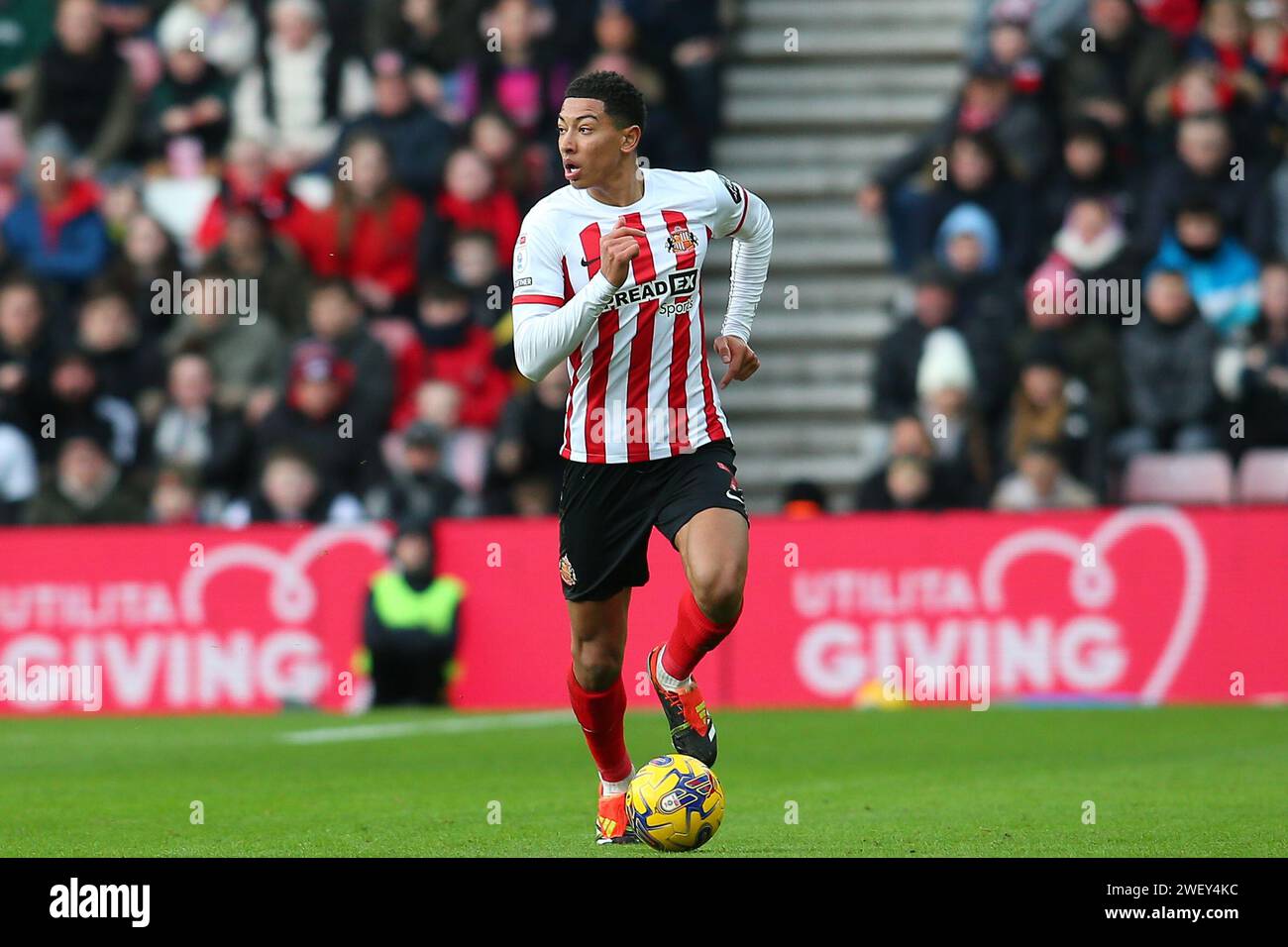 Sunderland's Jobe Bellingham during the Sky Bet Championship match ...