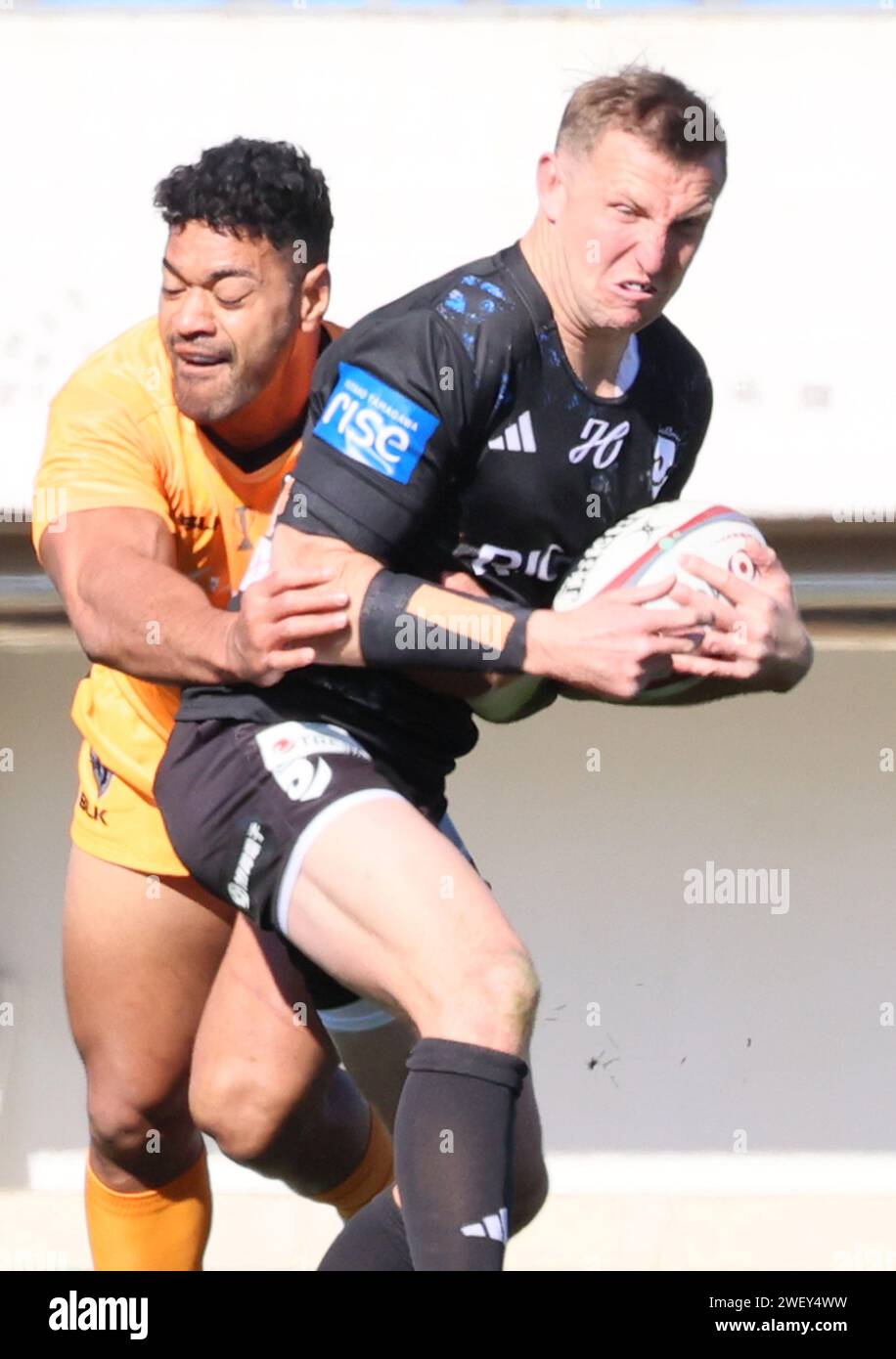 Tokyo, Japan. 27th Jan, 2024. Ricoh Black Rams Tokyo center Hadleigh ...