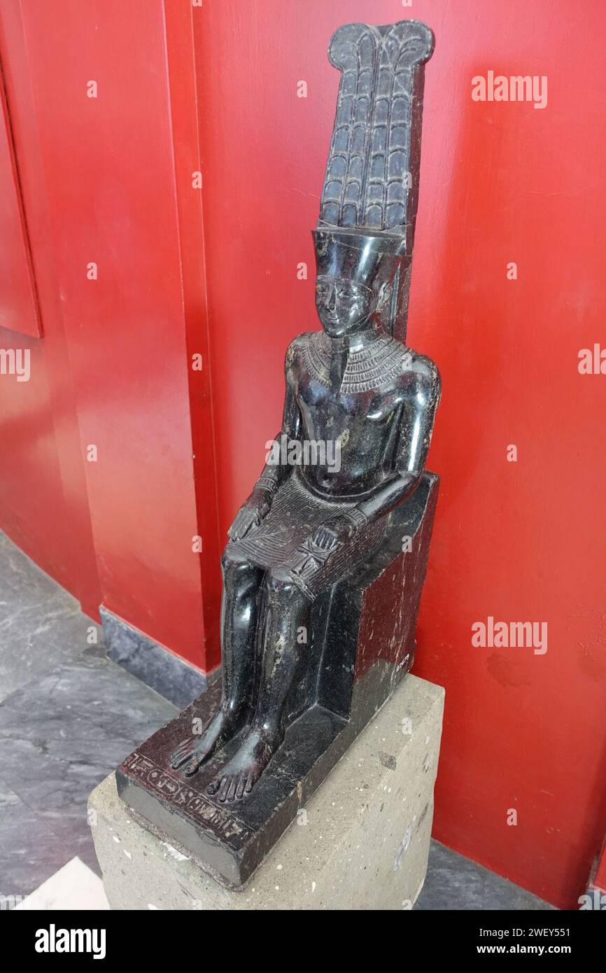 Amon-Ra seated on throne, Egypt, 19th Dynasty, reign of Sethos I, 1306 ...