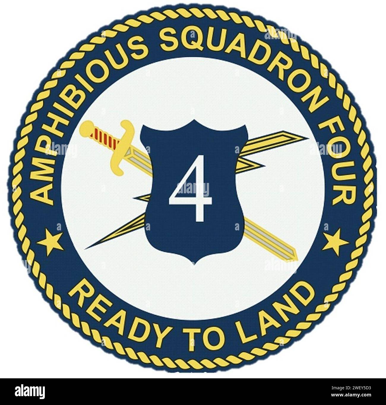 Amphibious Squadron 4 emblem Stock Photo - Alamy
