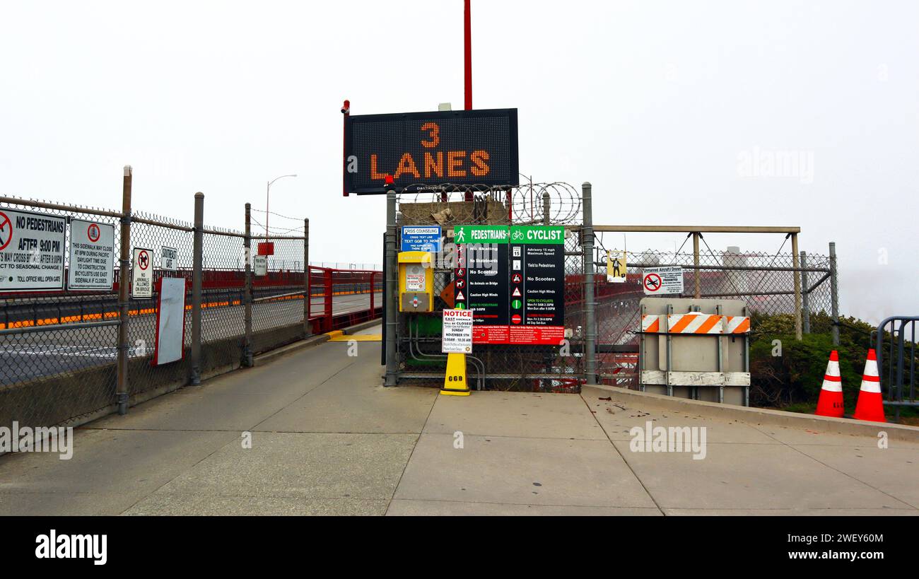 San Francisco, California: Southeast Gate for Pedestrians and Cyclist ...