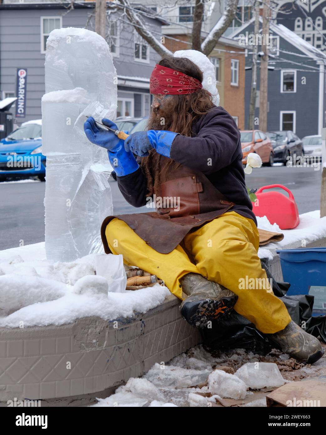Dartmouth, Nova Scotia, Canada. January 27th, 2024. Sculptor Gordon ...