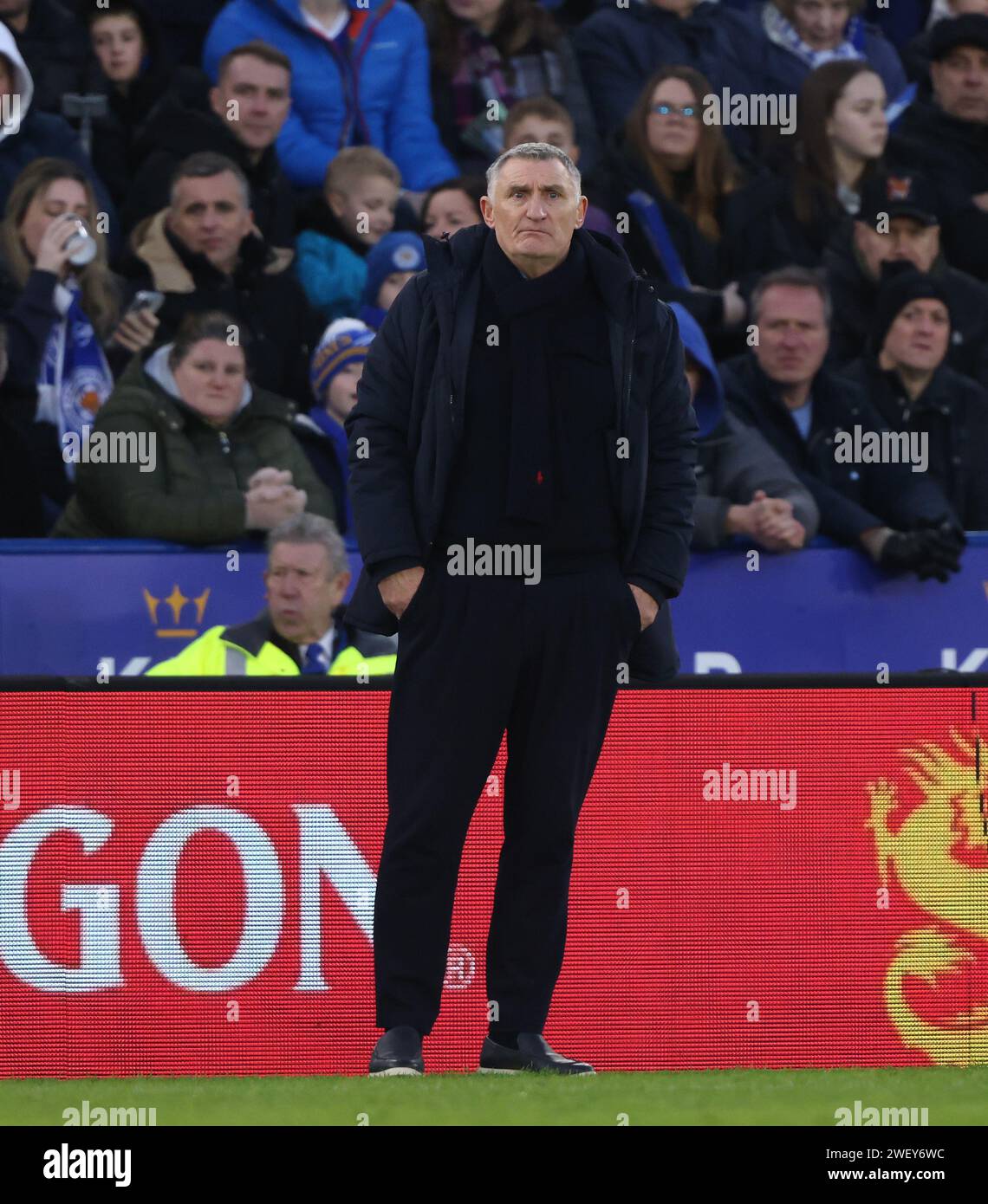 Leicester, UK. 27th Jan, 2024. Tony Mowbray (Birmingham City Head Coach ...