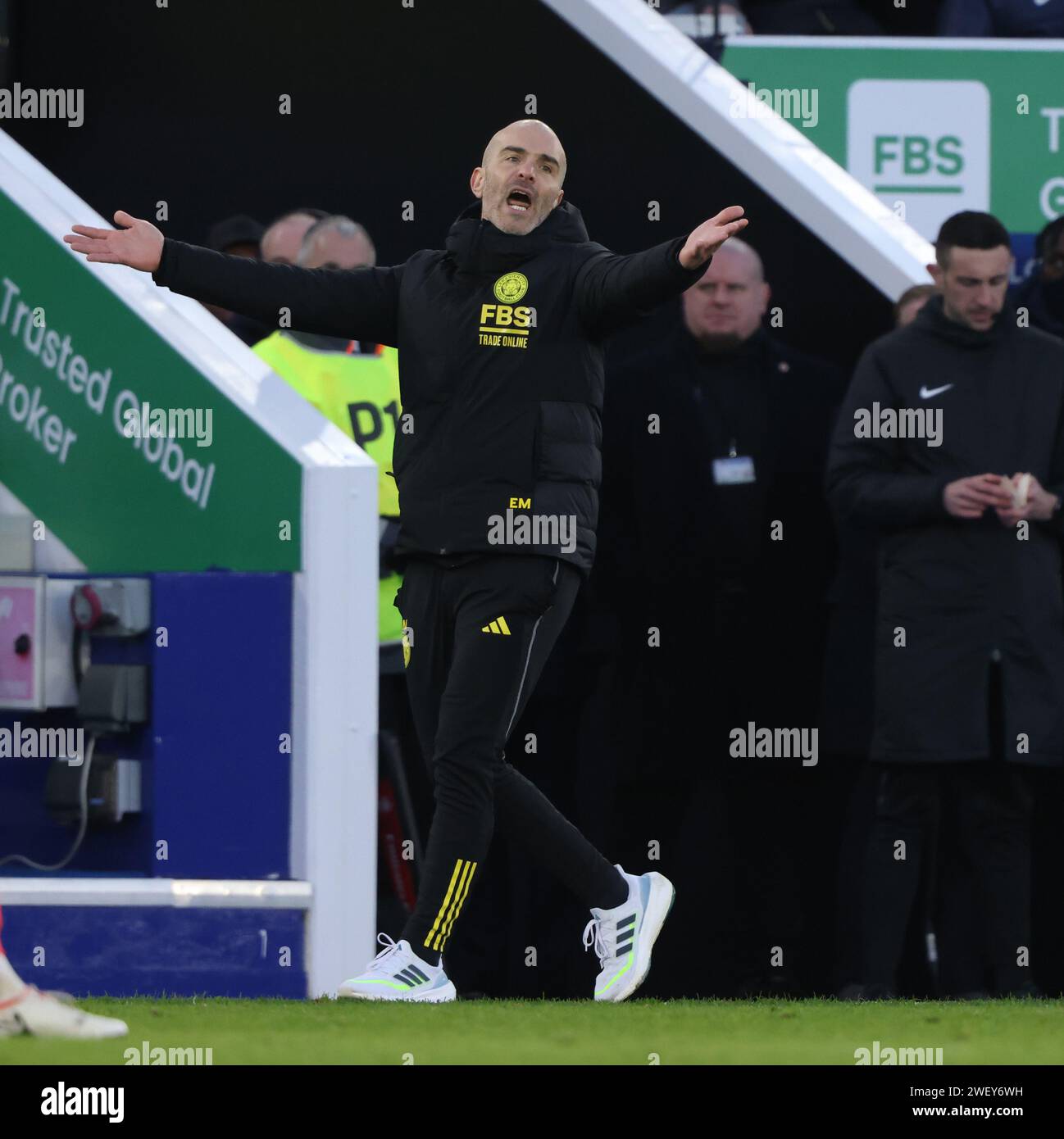 Leicester, UK. 27th Jan, 2024. Enzo Maresca (Leicester manager) at the ...