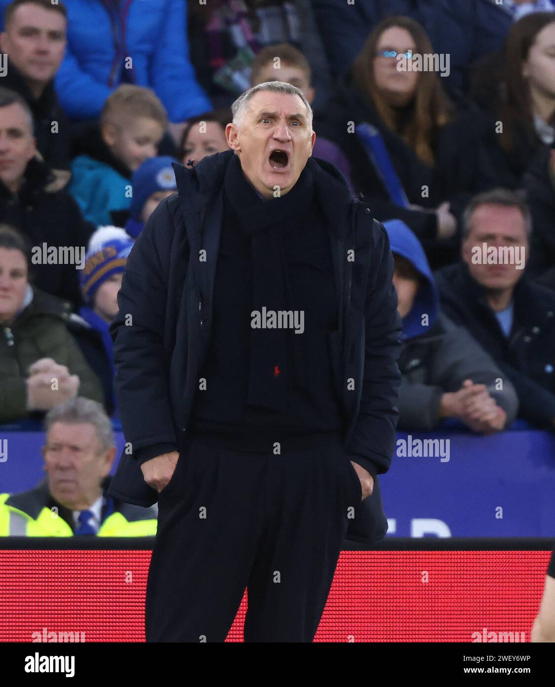 Leicester, UK. 27th Jan, 2024. Tony Mowbray (Birmingham City Head Coach ...
