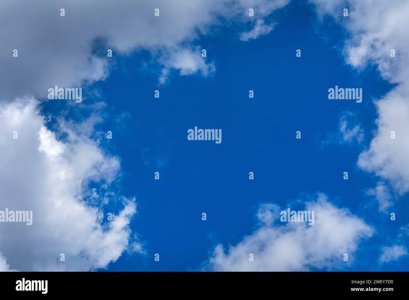 Beautiful blue sky, clouds, nature background.Nice sunny weather Stock ...