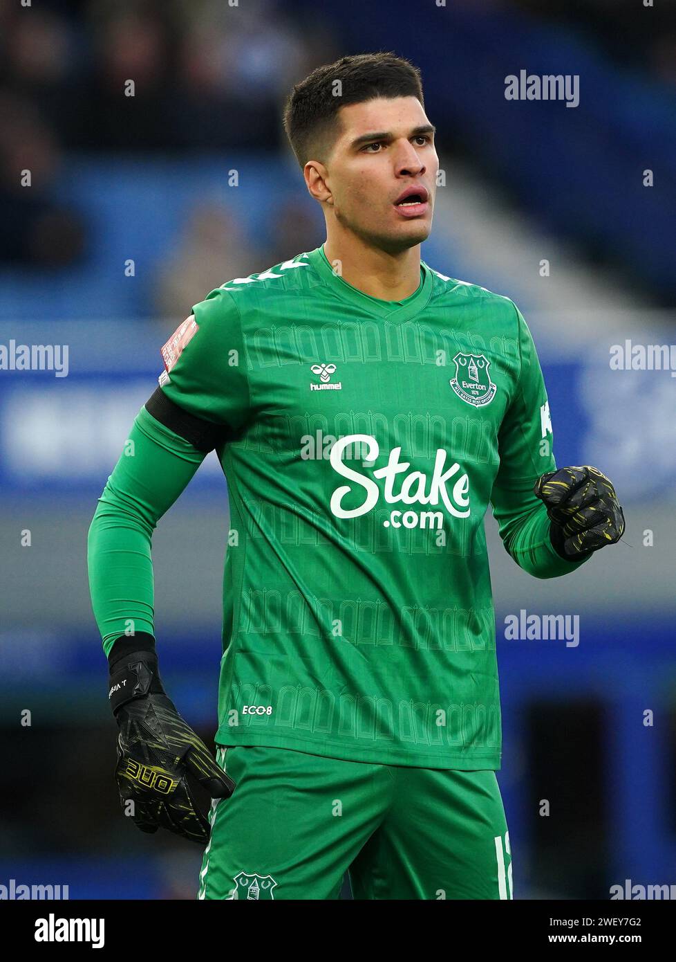 Everton goalkeeper Joao Virginia during the Emirates FA Cup fourth ...