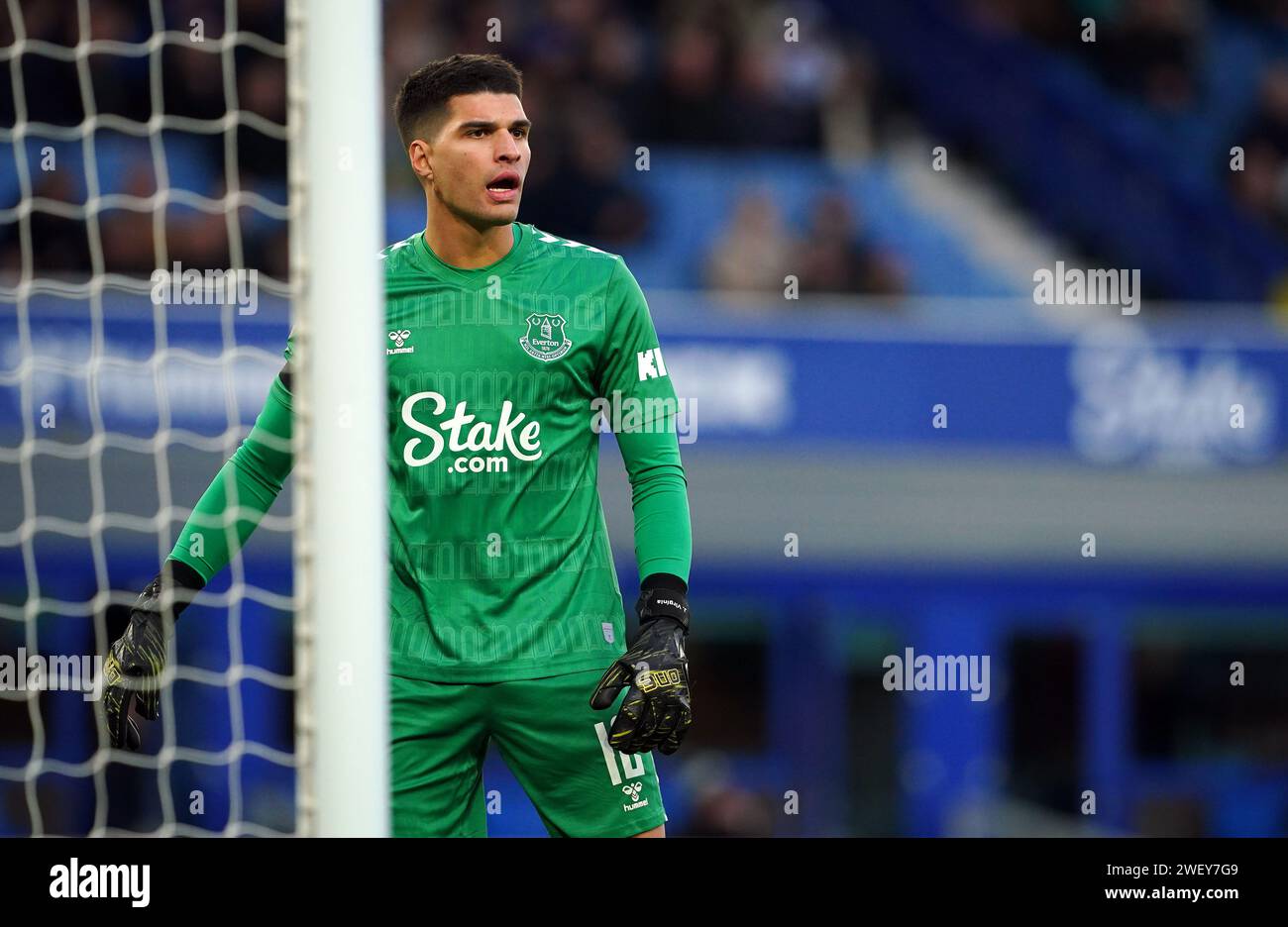 Everton goalkeeper Joao Virginia during the Emirates FA Cup fourth ...