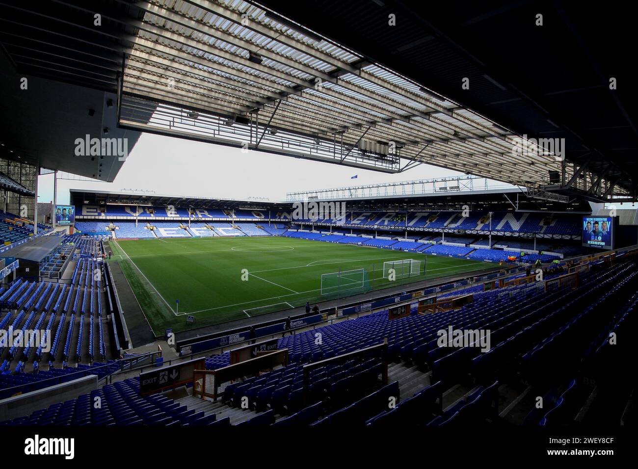 Liverpool, UK. 27th Jan, 2024. General view inside the Goodison Park ...