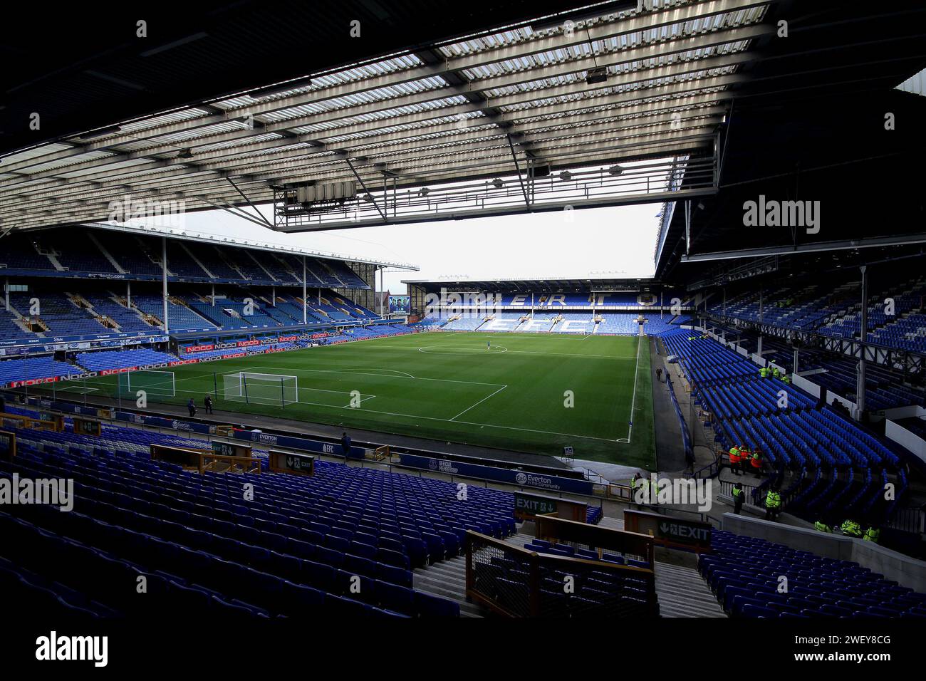 Liverpool, UK. 27th Jan, 2024. General view inside the Goodison Park ...