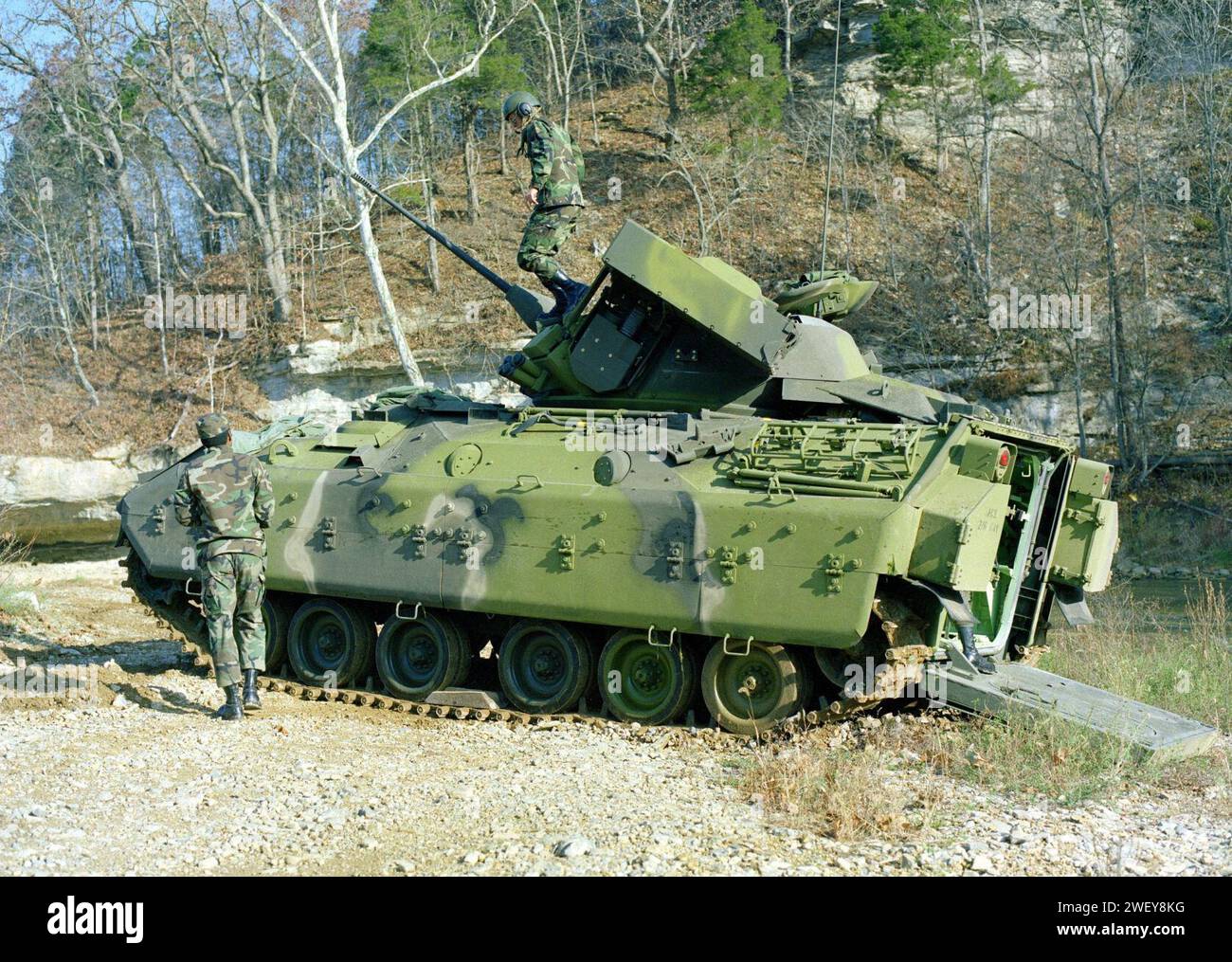 An early US M3 Bradley Cavalry Fighting Vehicle (CFV Stock Photo - Alamy