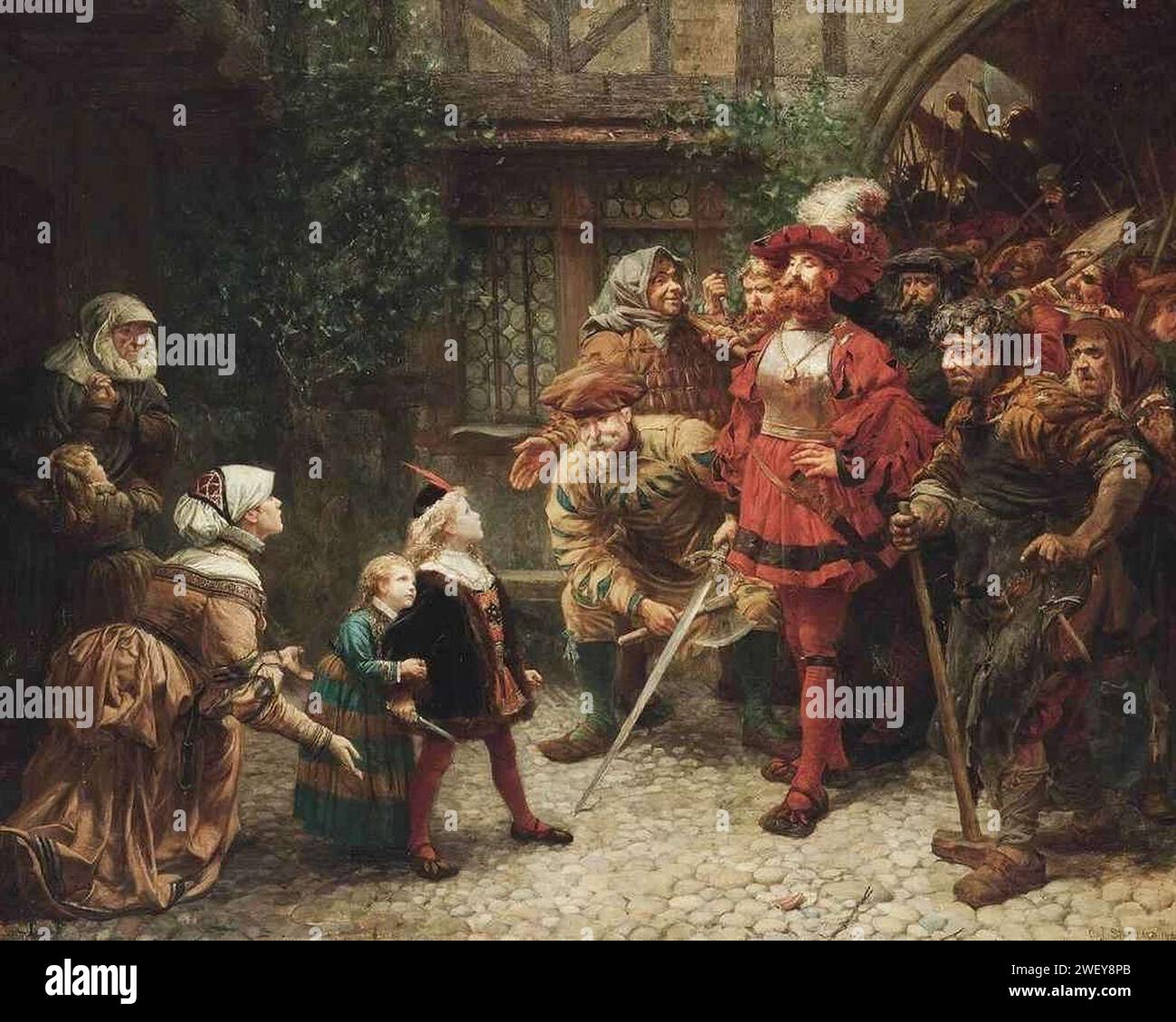 An émeute (popular uprising) in the 16th Century-Charles Joseph ...