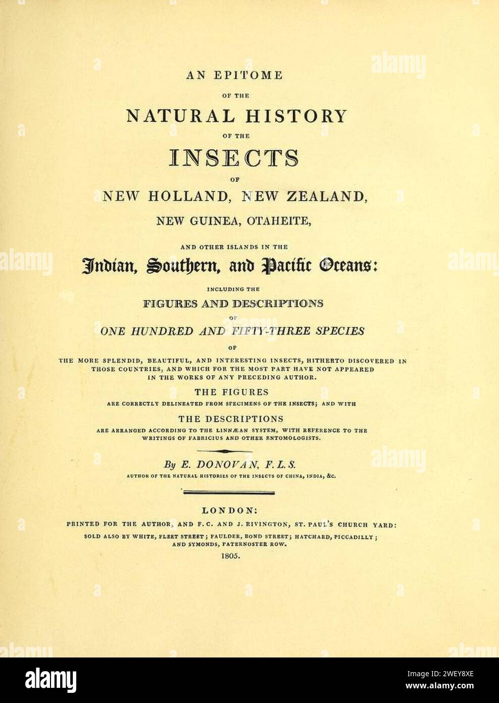 An epitome of the natural history of the insects of New Holland, New ...