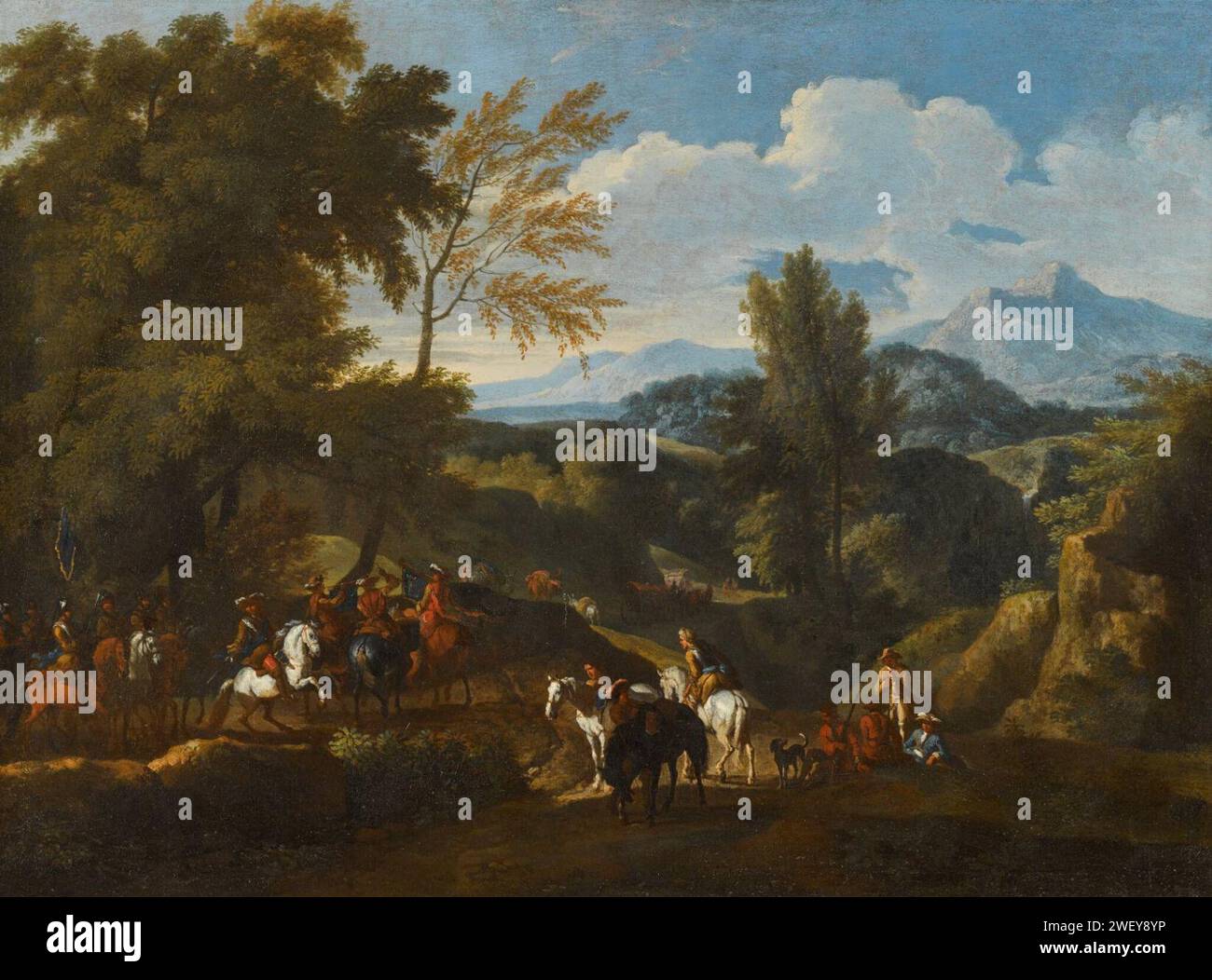 Landscape soldiers on horseback hi-res stock photography and images - Alamy