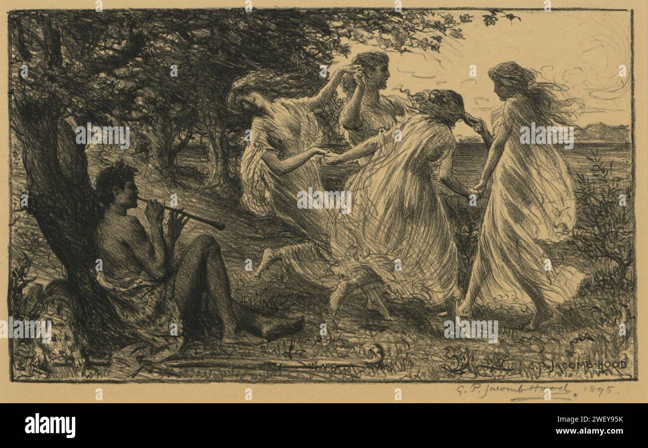 An Idyll - George Percy Jacomb-Hood Stock Photo - Alamy