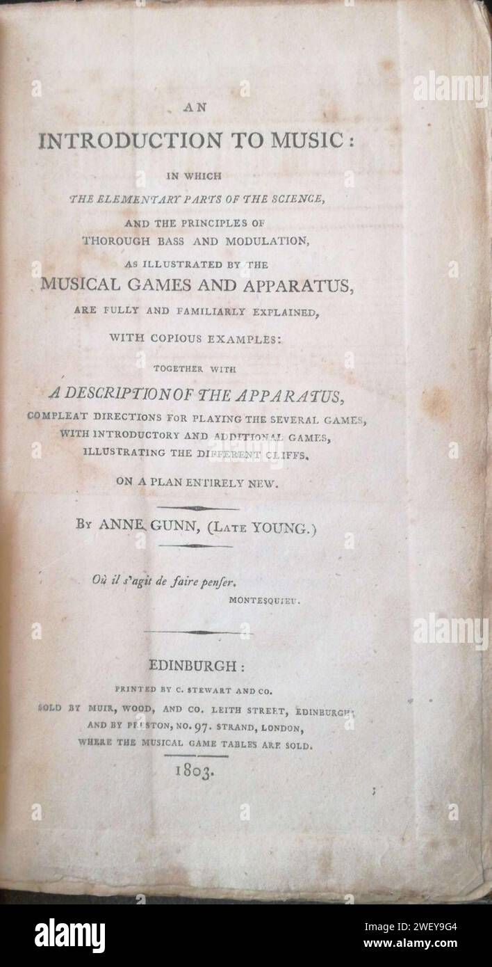 An Introduction to Music, Anne Gunn Stock Photo - Alamy