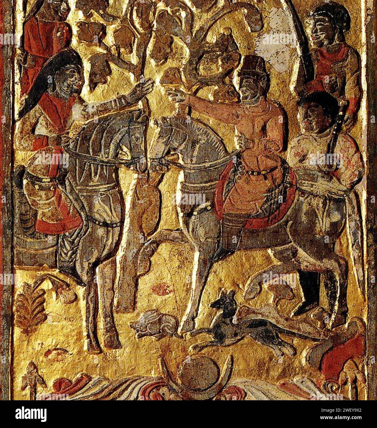 An Jia welcoming a Turk Stock Photo - Alamy