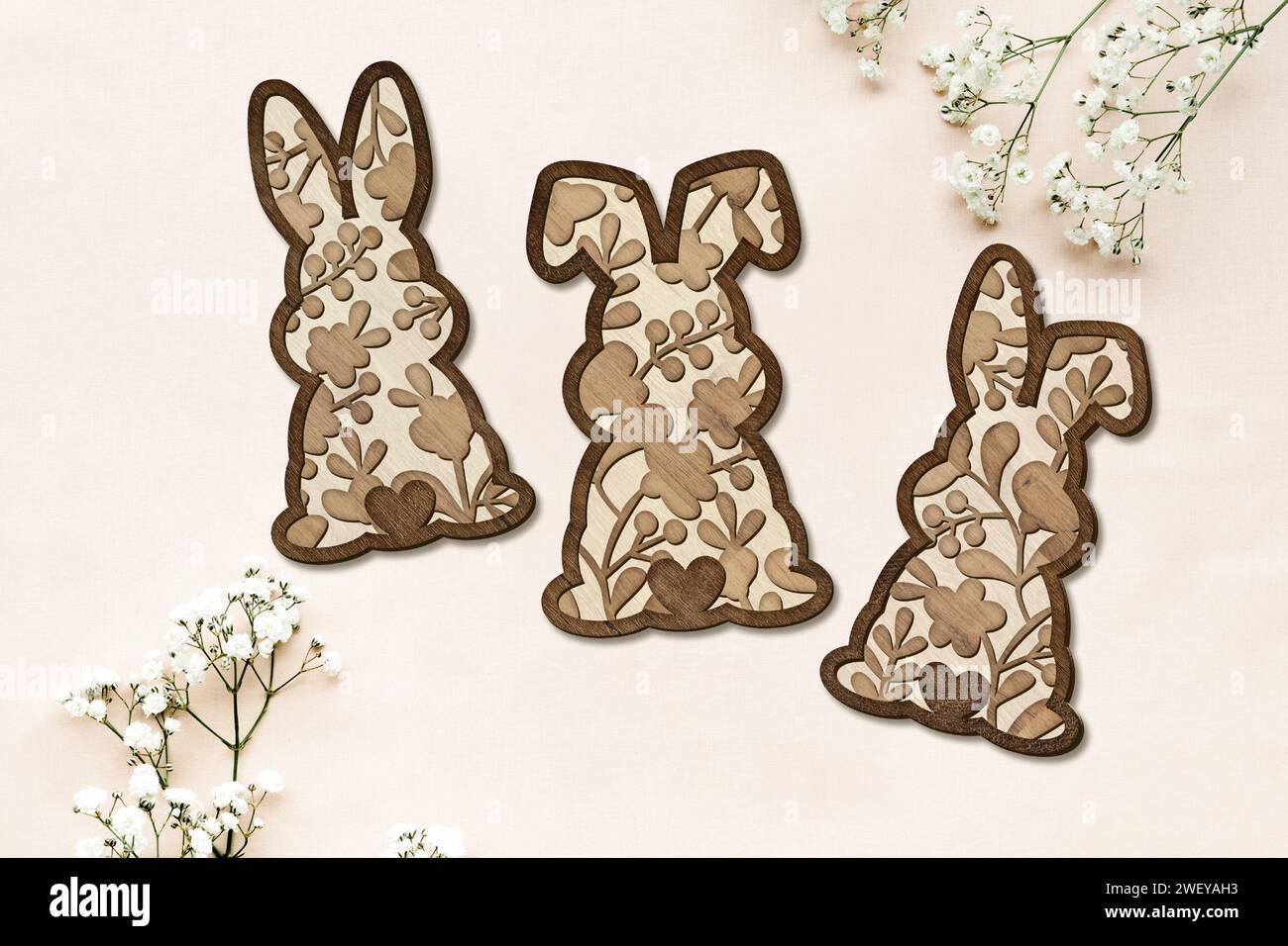 EASTER BUNNY BUNDLE Digital multilayer layout files are specially ...