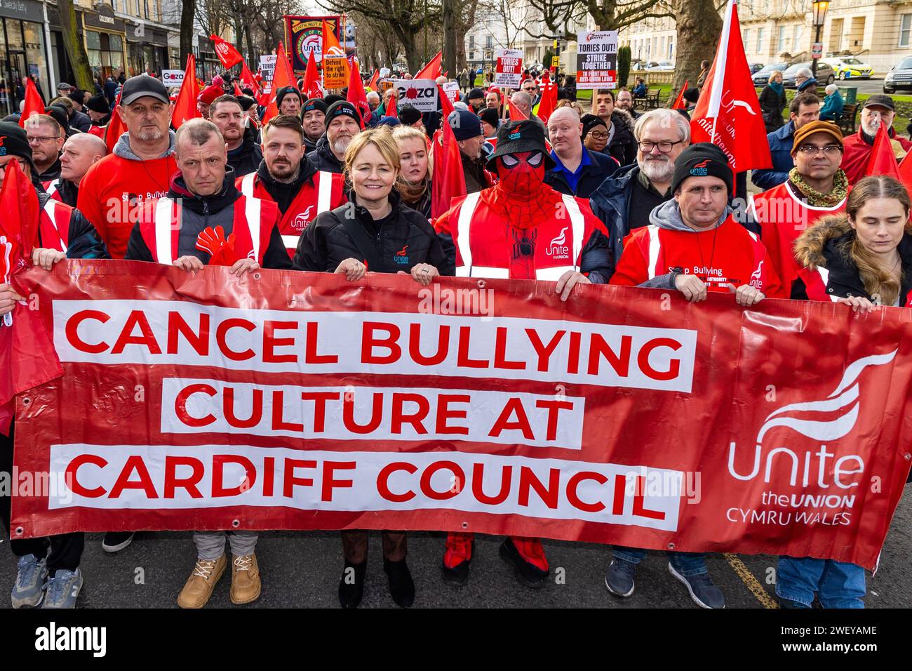 Cheltenham, UK, 27 January 2024, TUC Protect the right to strike ...
