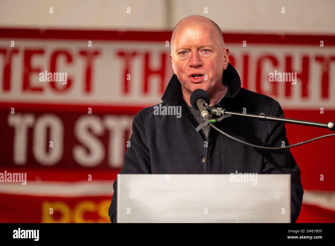 Cheltenham, UK, 27 January 2024, TUC Protect the right to strike ...