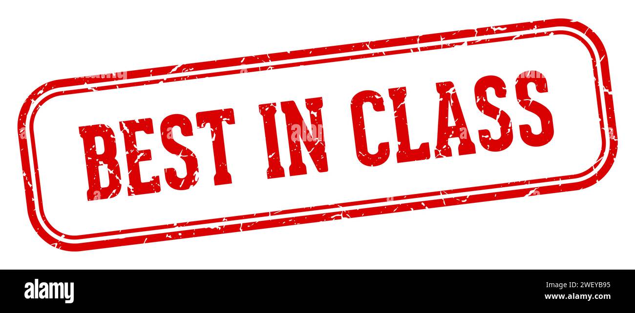 best in class stamp. best in class rectangular stamp isolated on white ...