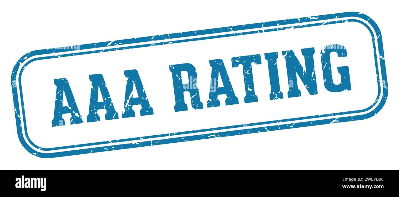 aaa rating stamp. aaa rating rectangular stamp isolated on white background Stock Vector Image ...