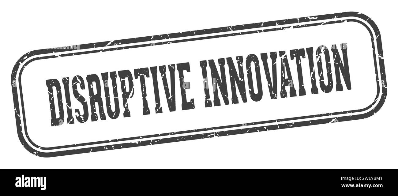disruptive innovation stamp. disruptive innovation rectangular stamp ...