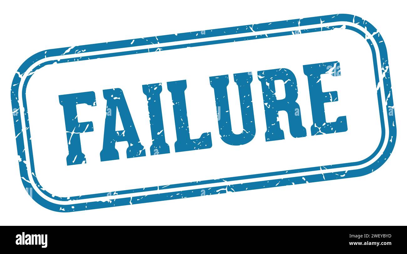 failure stamp. failure rectangular stamp isolated on white background ...