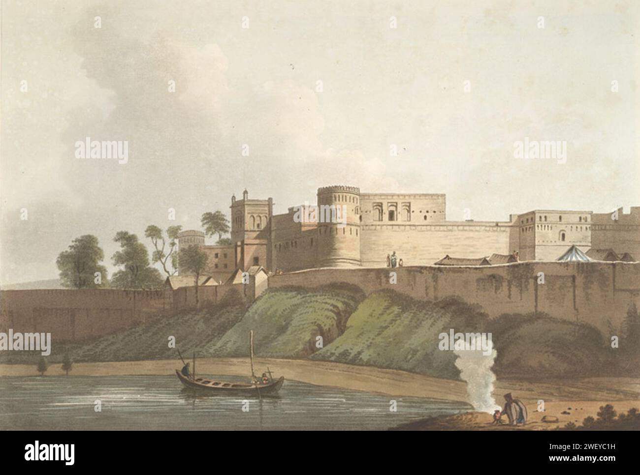 Anchshur, A Nabob's Castle In The Territory Of Bengal Stock Photo - Alamy
