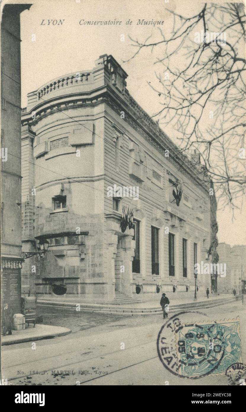Ancien conservatoire de Musique de Lyon Stock Photo - Alamy