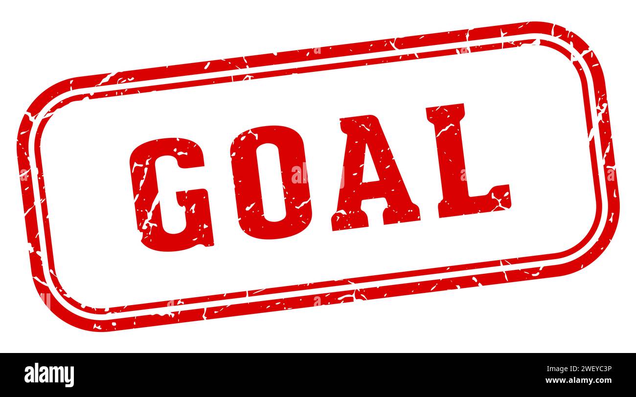 goal stamp. goal rectangular stamp isolated on white background Stock ...