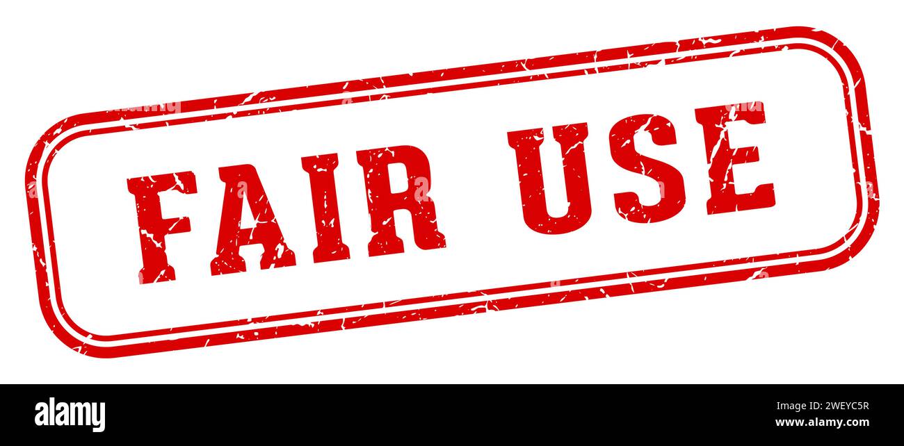 fair use stamp. fair use rectangular stamp isolated on white background ...