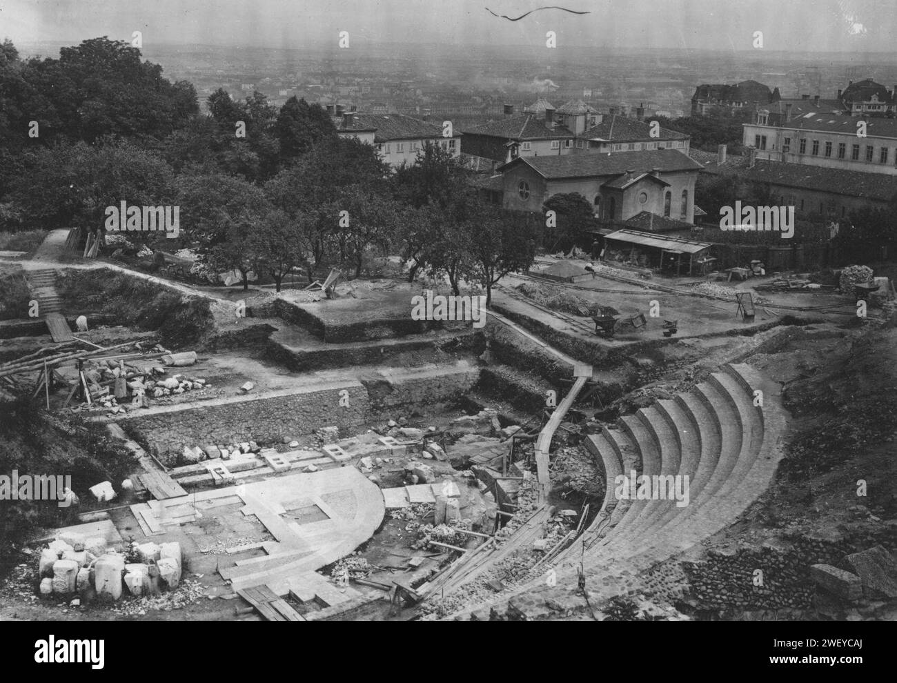 Ancien théâtre romain Lyon Stock Photo - Alamy