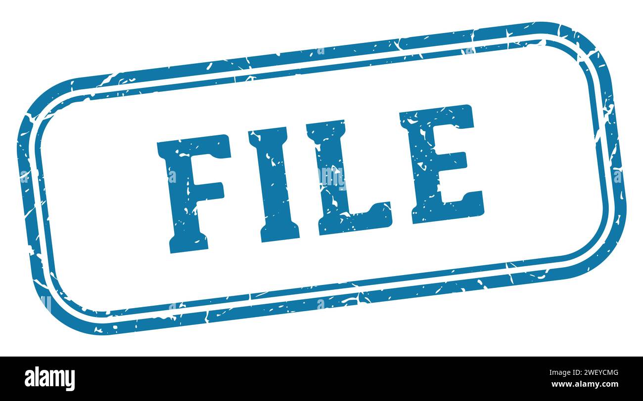 file stamp. file rectangular stamp isolated on white background Stock ...