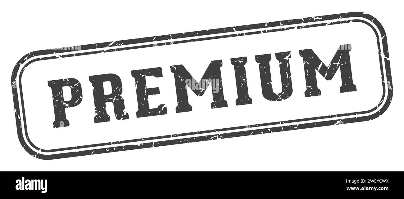 premium stamp. premium rectangular stamp isolated on white background Stock Vector Image & Art ...