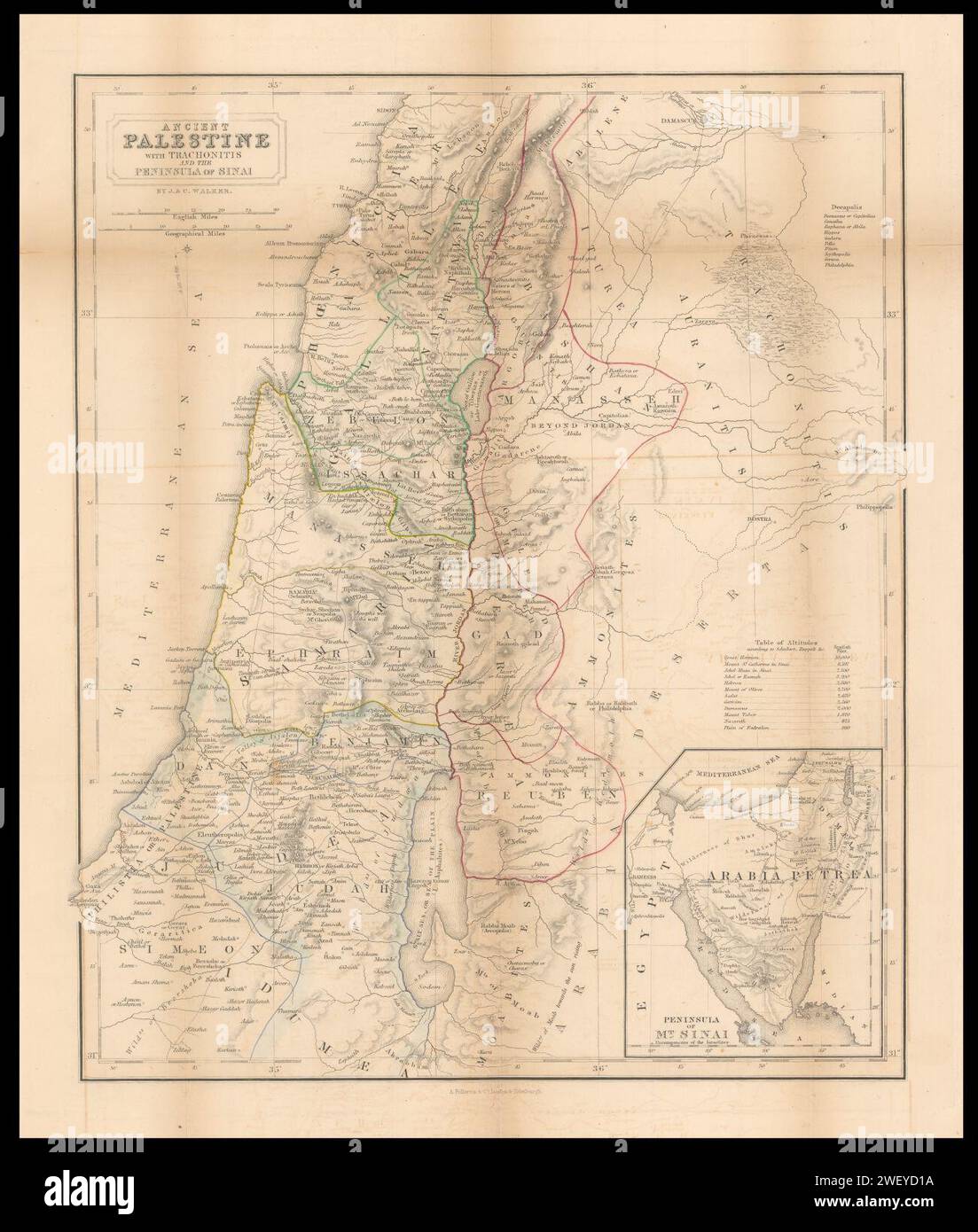 Ancient Palestine with Trachonitis (FL37116903 3896398 Stock Photo - Alamy