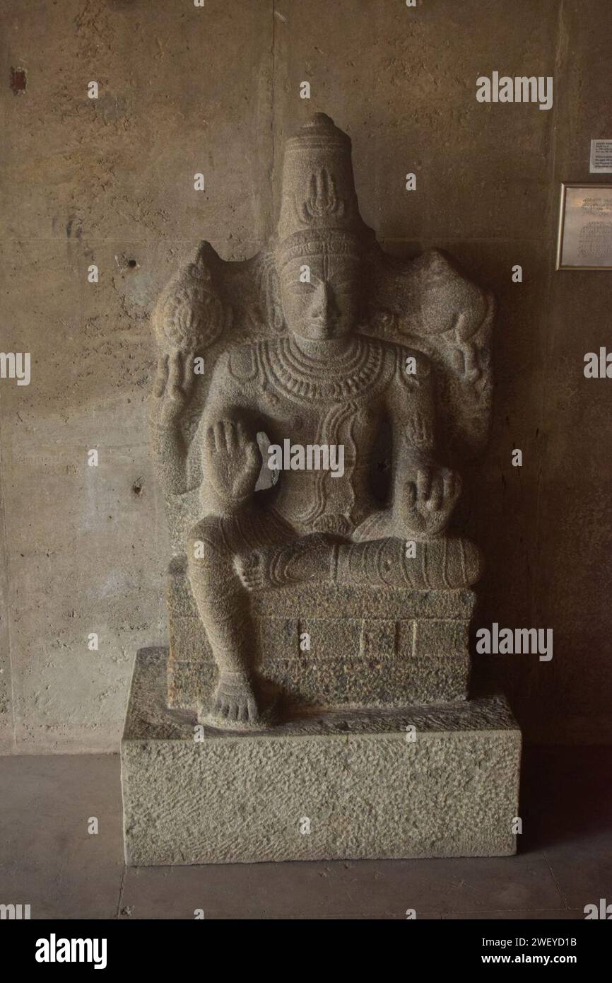Ancient Seated Vishnu Stock Photo - Alamy
