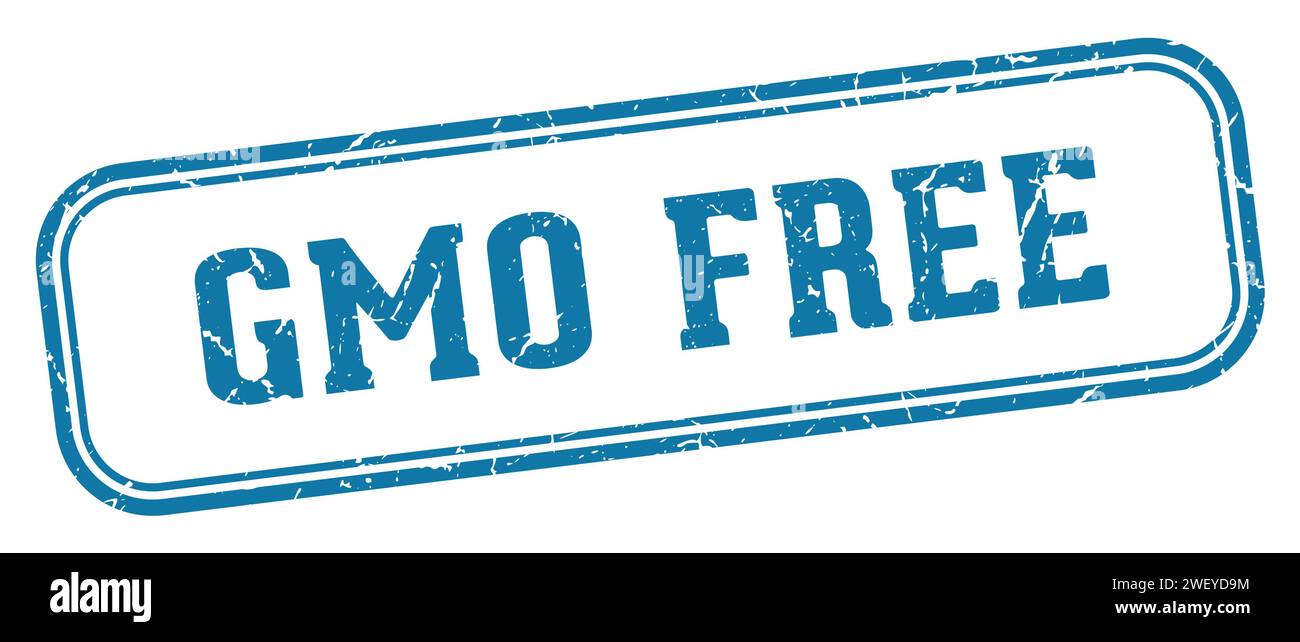 gmo free stamp. gmo free rectangular stamp isolated on white background ...