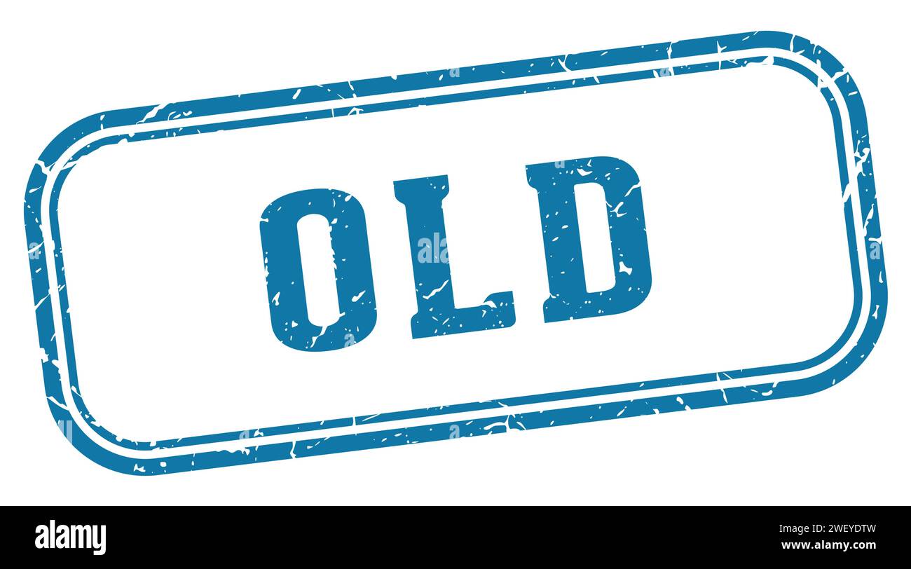 old stamp. old rectangular stamp isolated on white background Stock ...