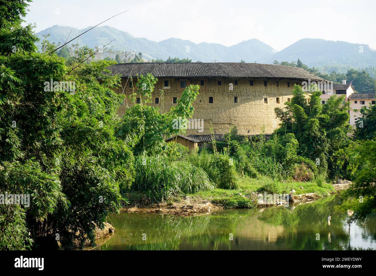 Hakka Tulou (building made of rammed earth and timber) in Nanjing ...