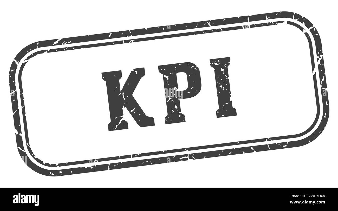 kpi stamp. kpi rectangular stamp isolated on white background Stock ...