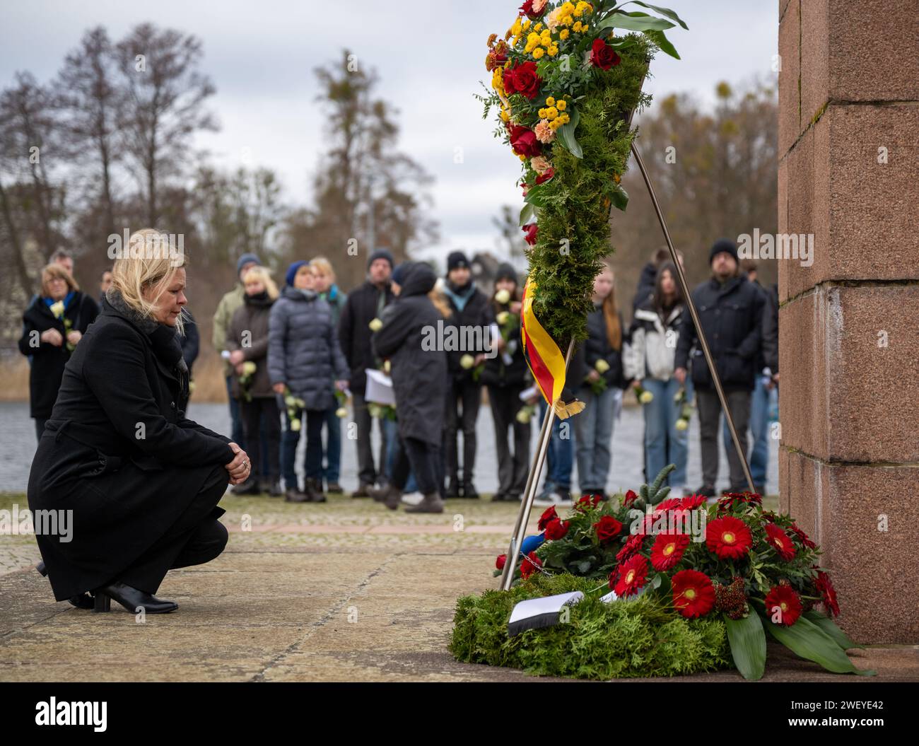 27 January 2024, Brandenburg, Fürstenberg/Havel: Federal Minister of ...