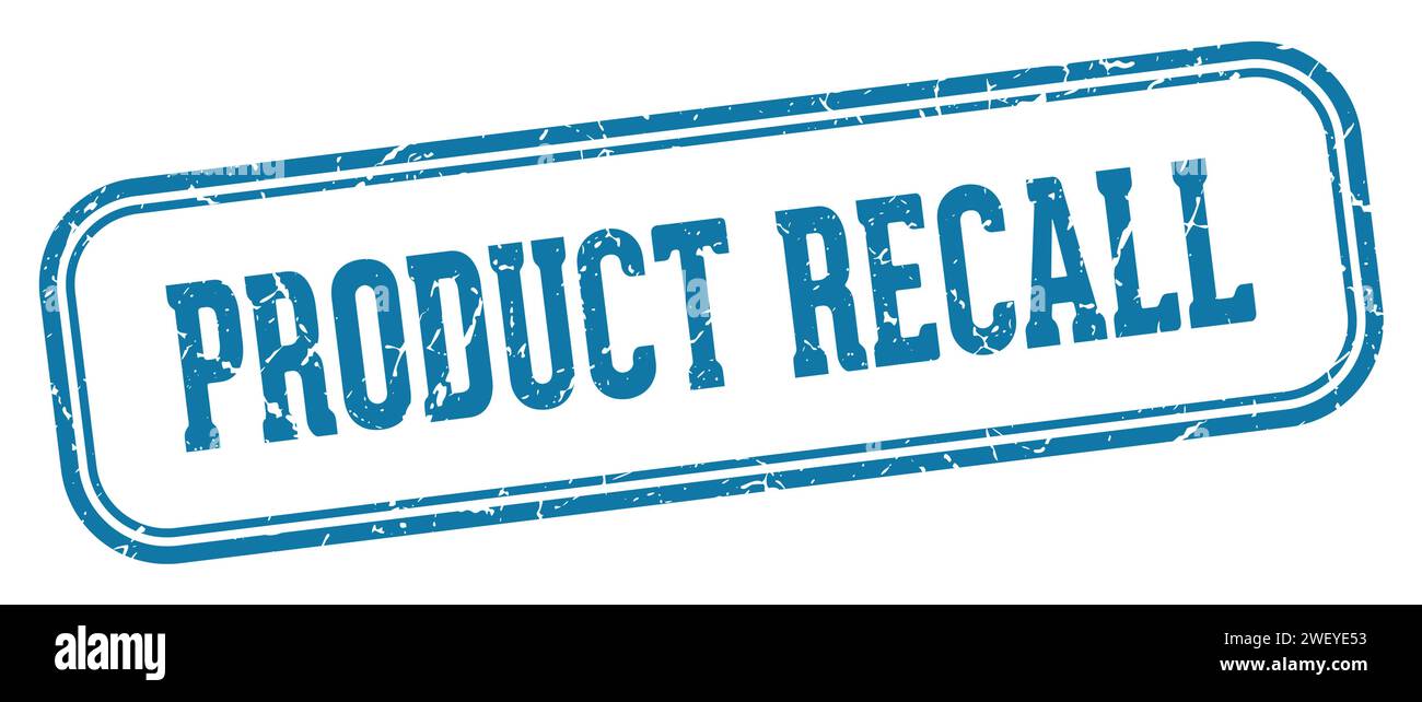 product recall stamp. product recall rectangular stamp isolated on ...